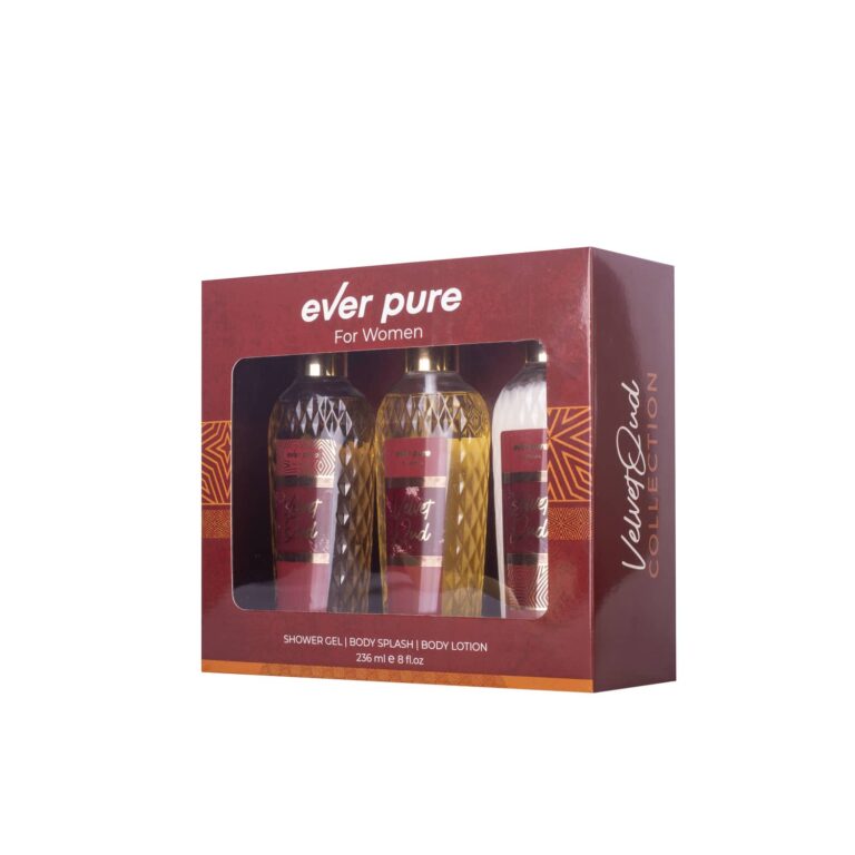 Box Ever Pure Velvet Oud Body Lotion + Body Splash + Shower Gel 236ml